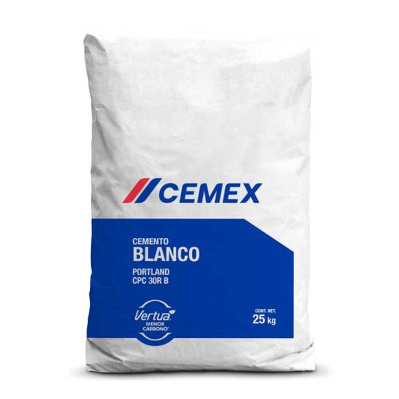 Cemento Blanco CEMEX 25 kg – Saco – Tiendita de materiales